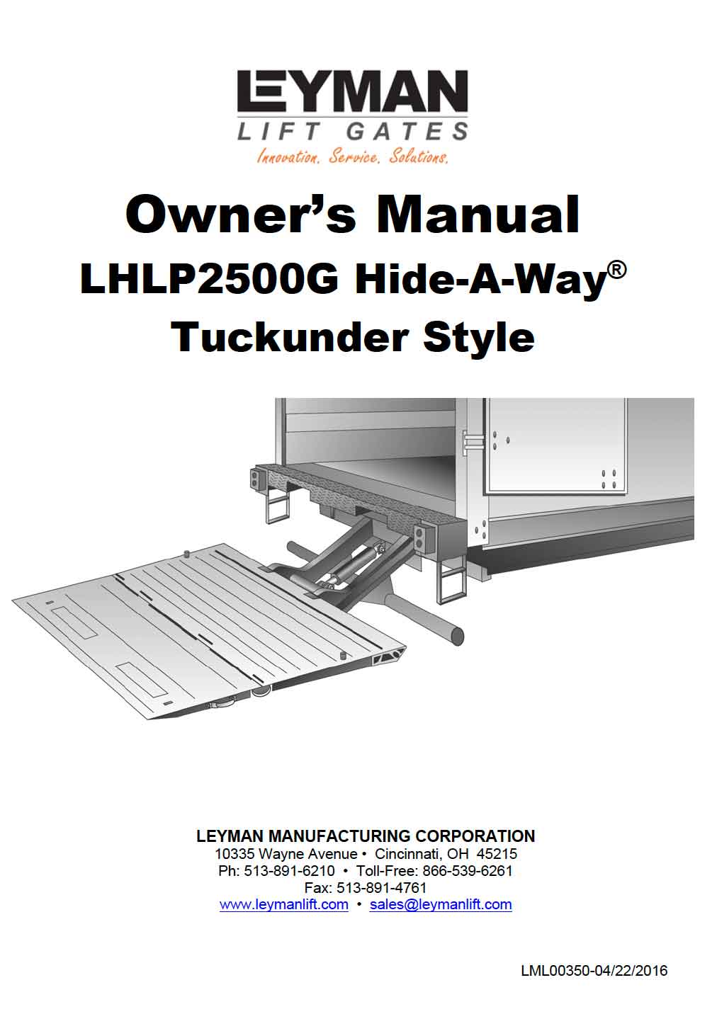 LHLP SUPPORT LIBRARY | Leyman Lift Gates